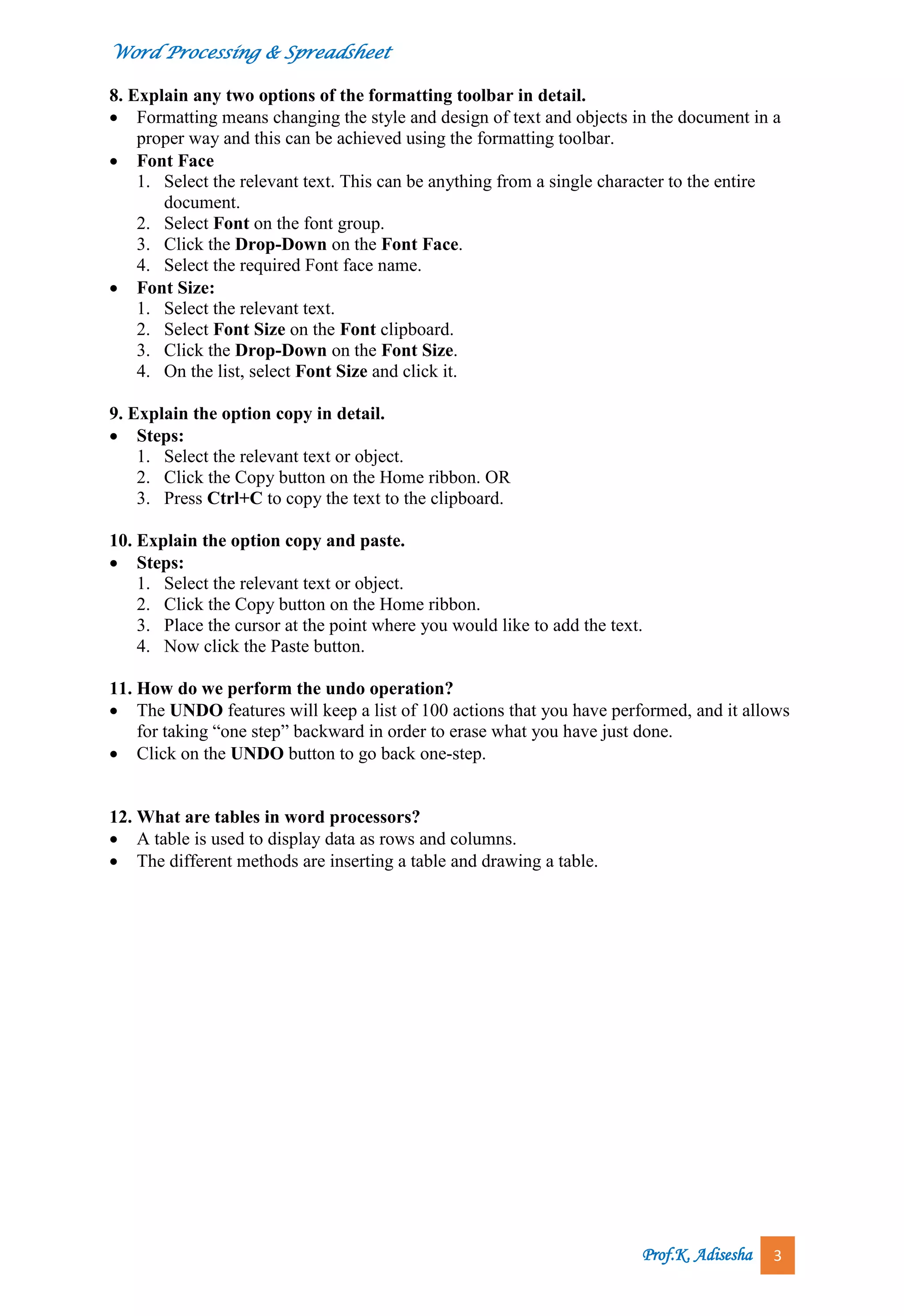 Word processing | PDF