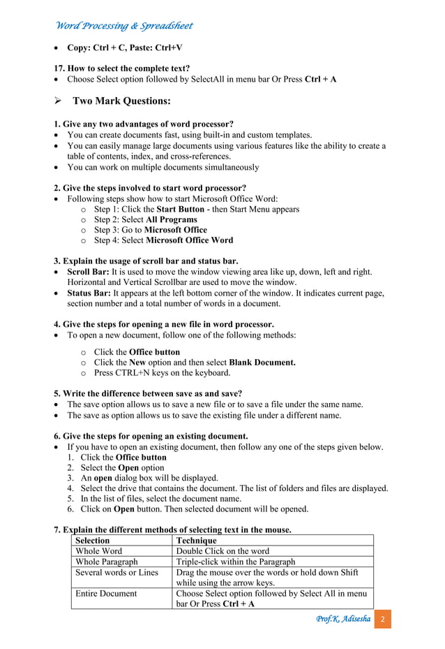 Word processing | PDF