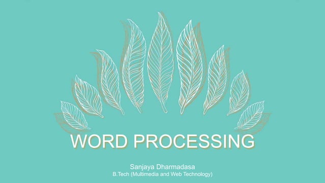 Word processing Package | PDF | Desktop Publishing | Computer Software ...