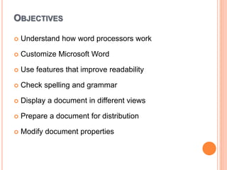 Word Processing windows installation and driver update slides | PPTX