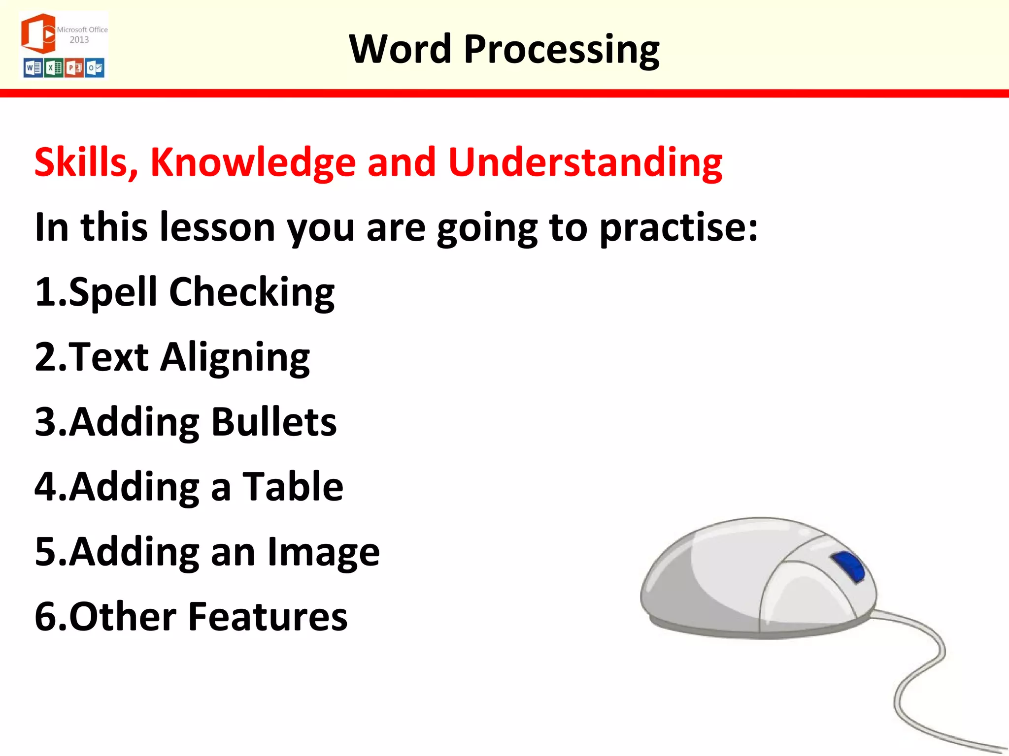 Word processing 2 | PPT