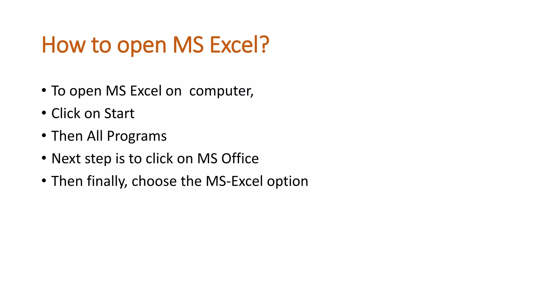 Word processing and ms excel | PPTX