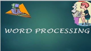 Word processing and ms excel | PPTX