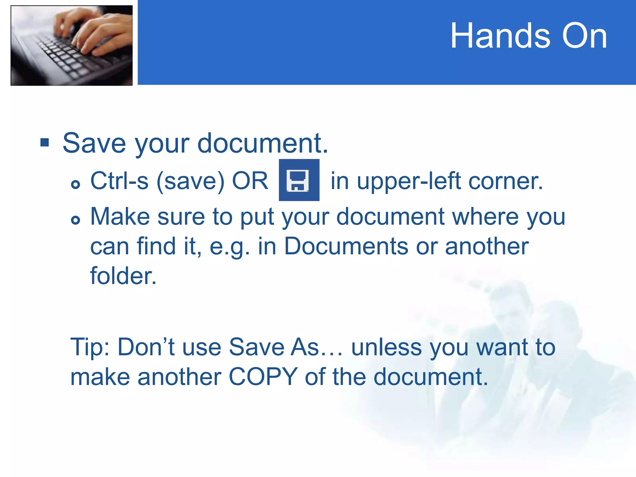 Word processing basics | PPTX