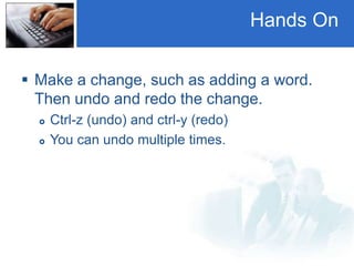 Word processing basics | PPTX