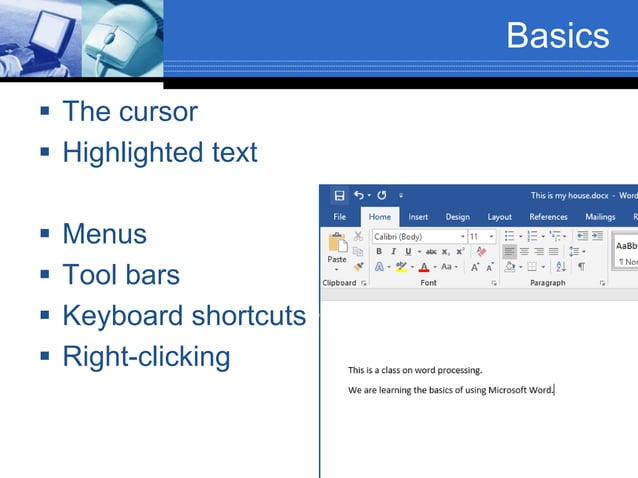 Word processing basics | PPTX | Desktop Publishing | Computer Software ...