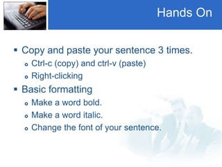 Word processing basics | PPTX