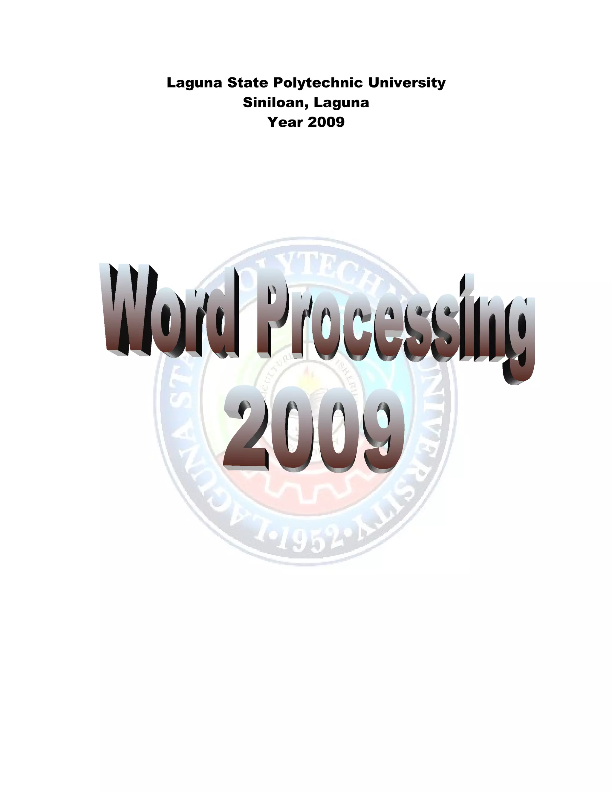 woed processing title | DOC | Education