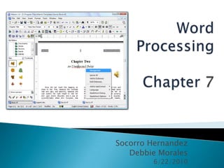 Word processing chapter 7 | PPTX