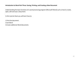 Word processing in english ms word | PPT