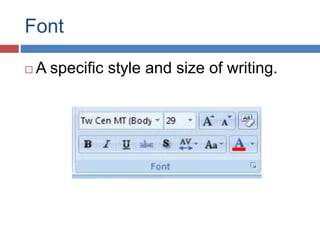 Word Processing Introduction | PPTX