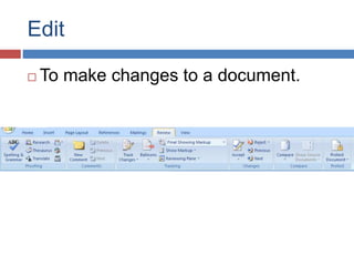 Word Processing Introduction | PPTX
