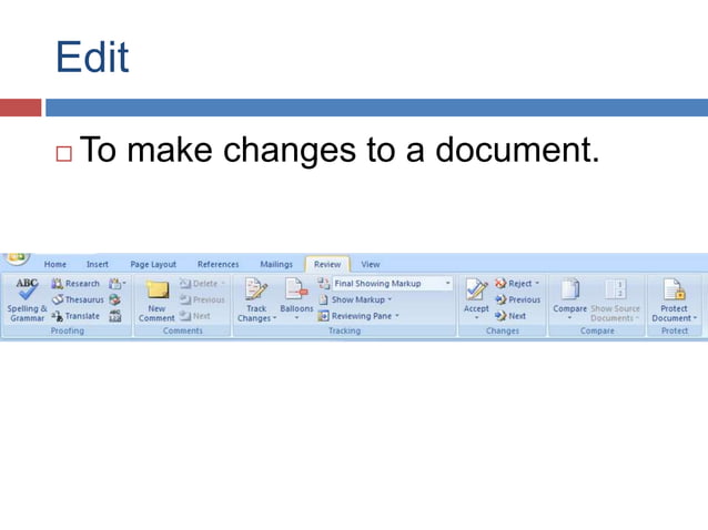 Word Processing Introduction | PPTX