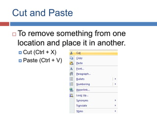 Word Processing Introduction | PPTX