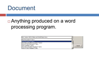 Word Processing Introduction | PPTX