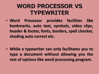 Word processing part 2 lecture and assignment updated | PPTX