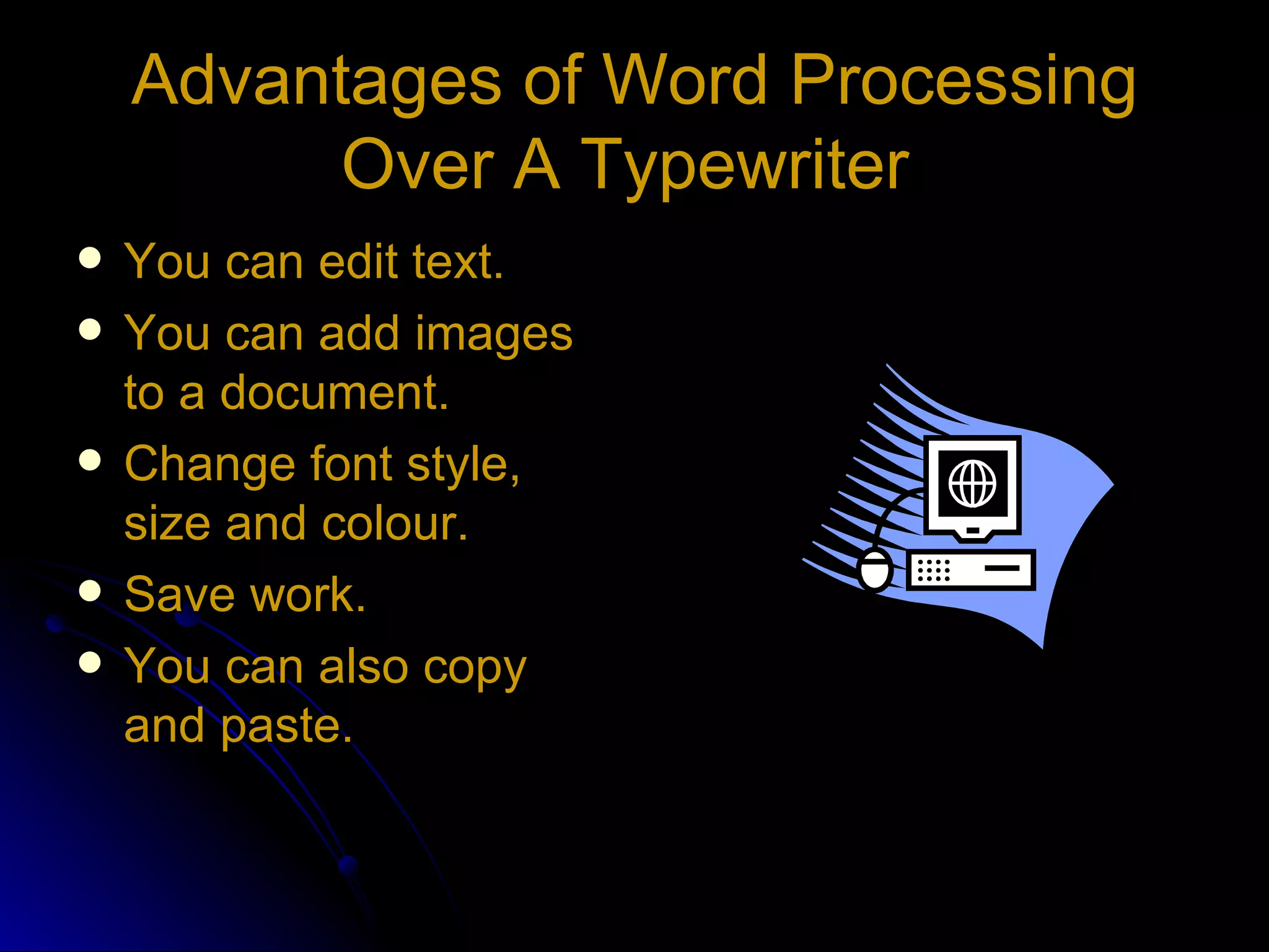 Word Processing Powerpoint | PPT