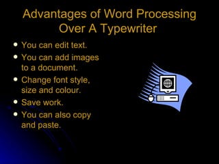 Word Processing Powerpoint | PPT