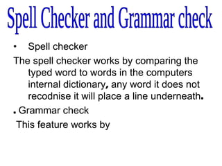 Word Processing Powerpoint | PPT