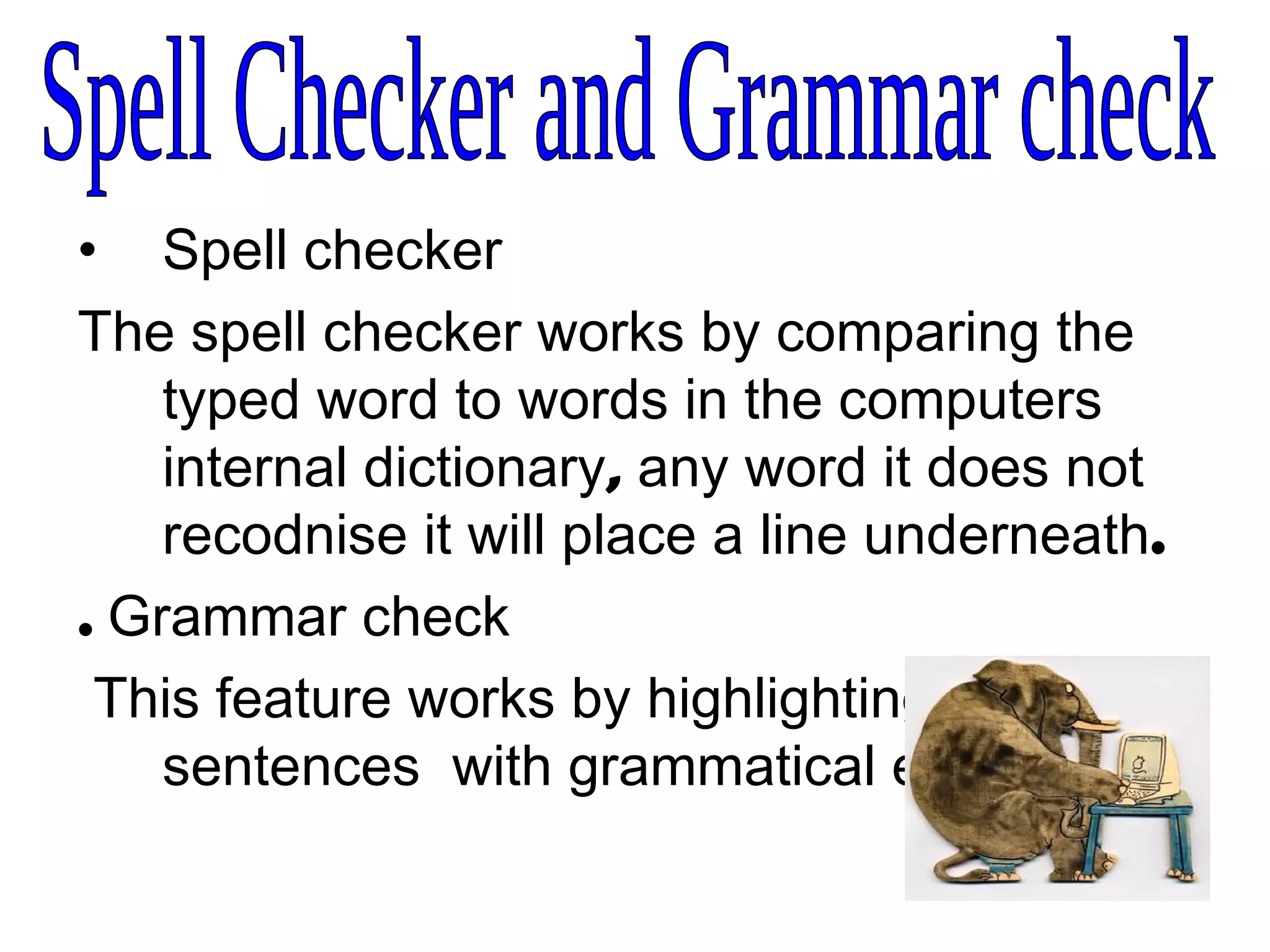 Word Processing Powerpoint | PPT