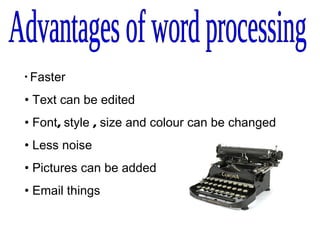 Word Processing Powerpoint | PPT