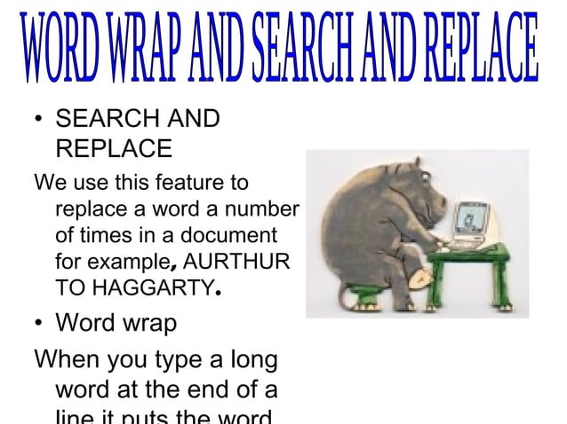 Word Processing Powerpoint | PPT