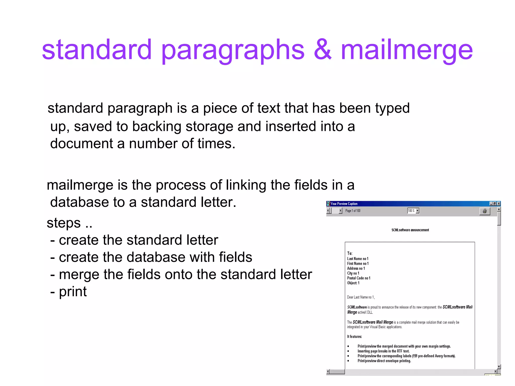 Word Processing Presentation | PPT