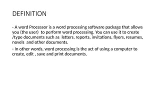 WORD PROCESSING PRESENTATION 2018-1.pptx