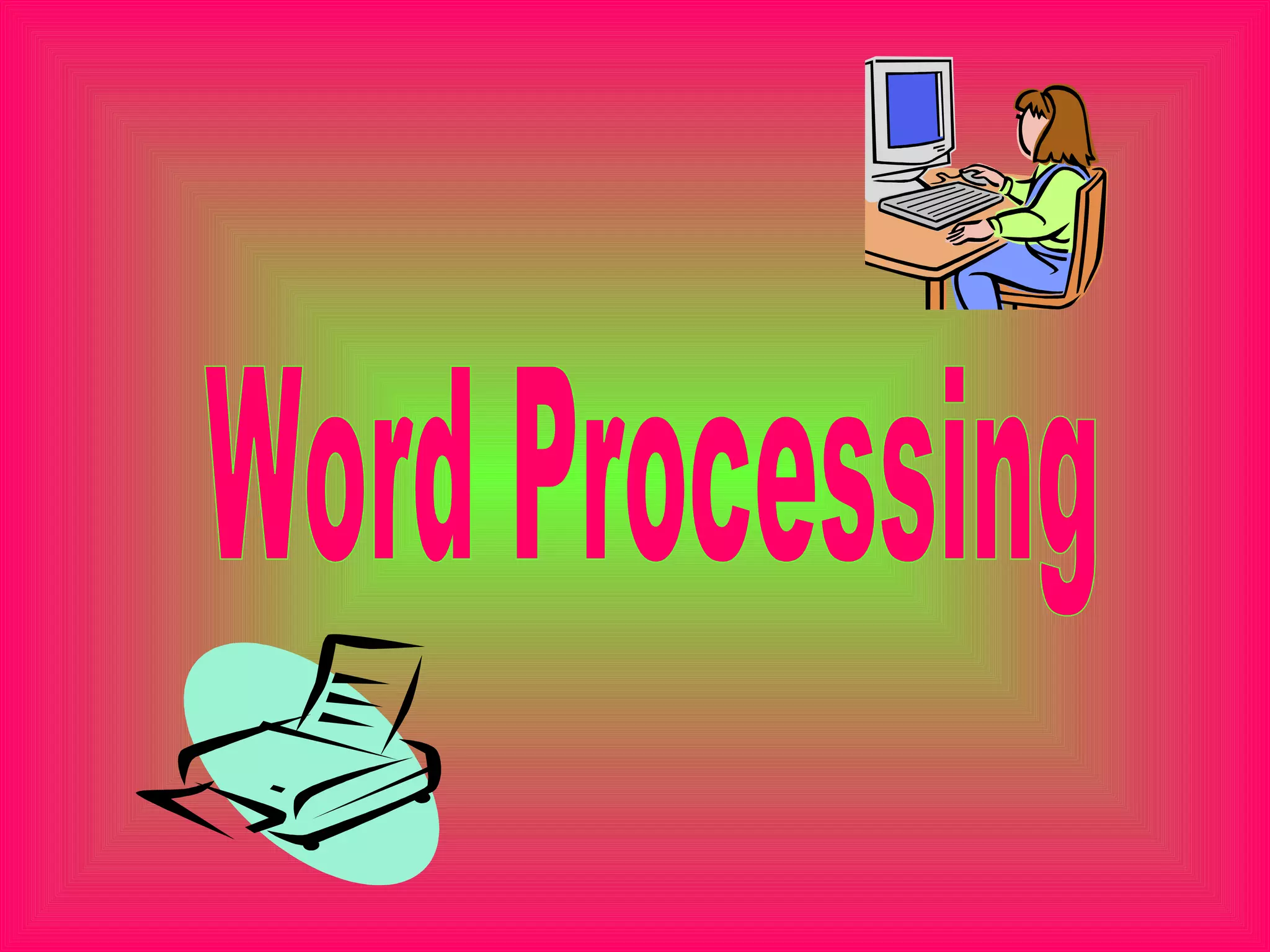 Word Processing Revision Task | PPT | Computing | Technology & Computing