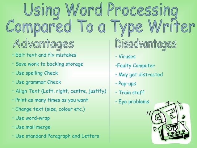 Word Processing Slides | PPT | Computing | Technology & Computing