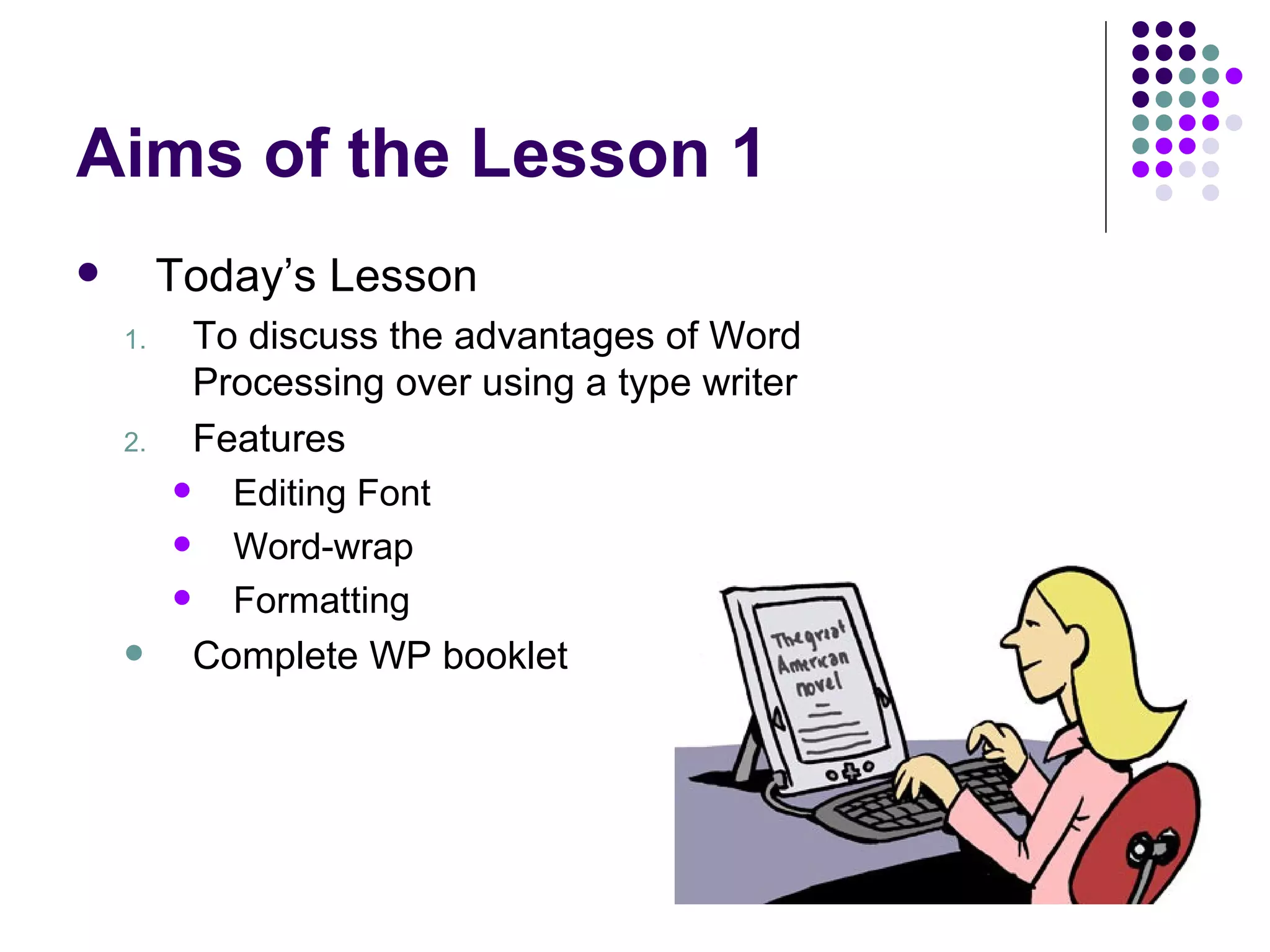 Word Processing Slides | PPT