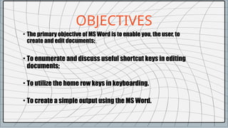 MS WORD PROCESSING SOFTWARE-SESSION 4.pptx