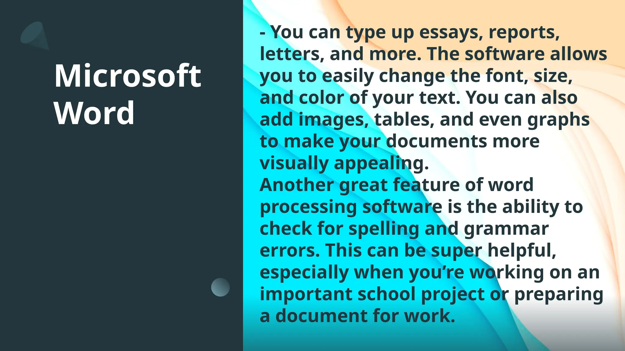 Word Processing Software in Information communication Technology | PPTX