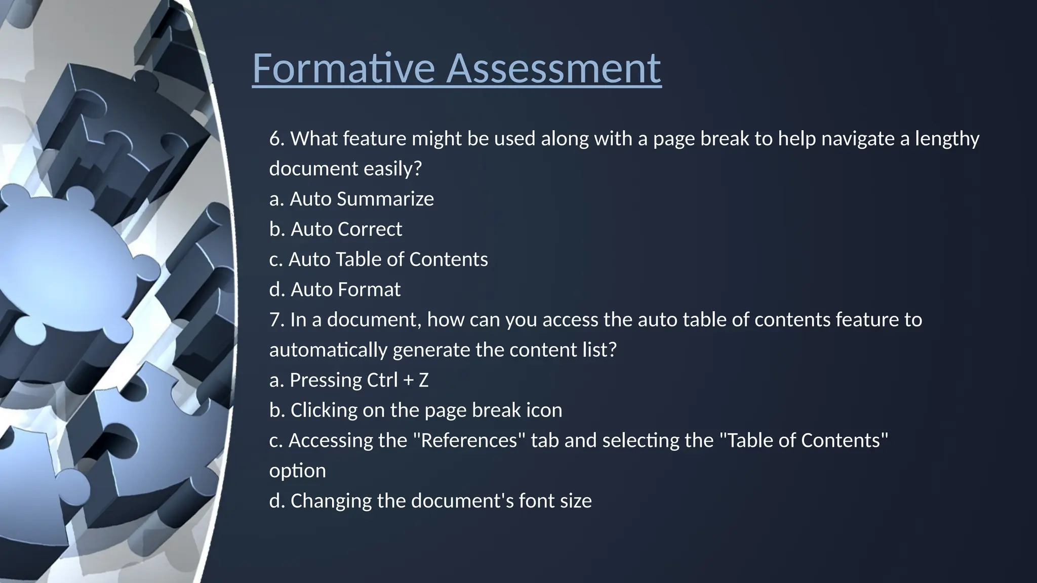 Word Processing Software (page break & auto table of contents).pptx