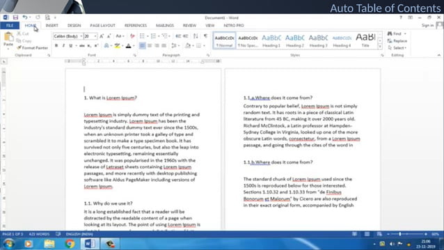 Word Processing Software (page break & auto table of contents).pptx