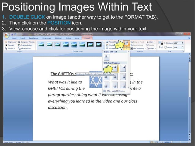 Word processing tutorial module 2 assignment | PPTX