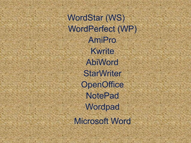 Word processor | PPT