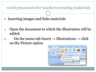 Word processor in the classroom | PPTX