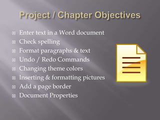Word project 1 part 1 | PPT