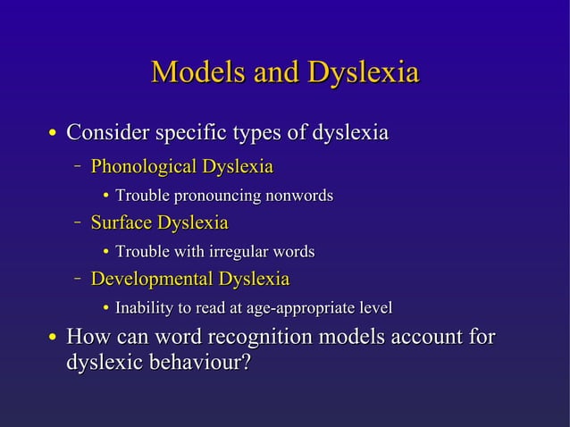 Word Recognition Models | PDF