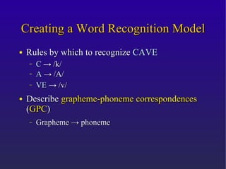 Word Recognition Models | PDF