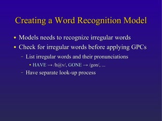 Word Recognition Models | PDF