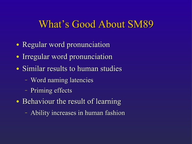 Word Recognition Models Ppt