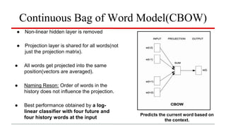 Word representations in vector space | PPTX