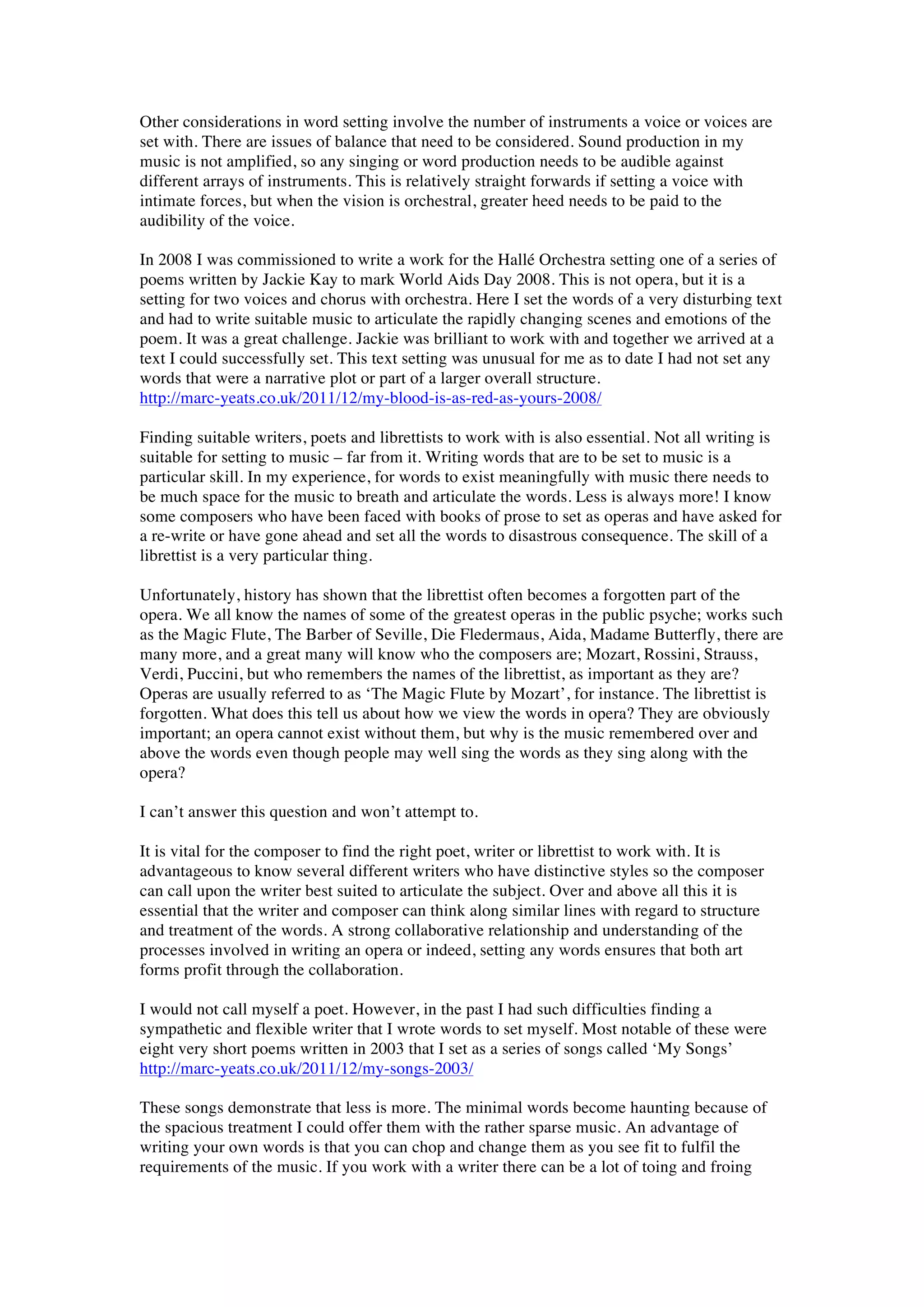 Words [in music] | PDF | Classical Music | Music