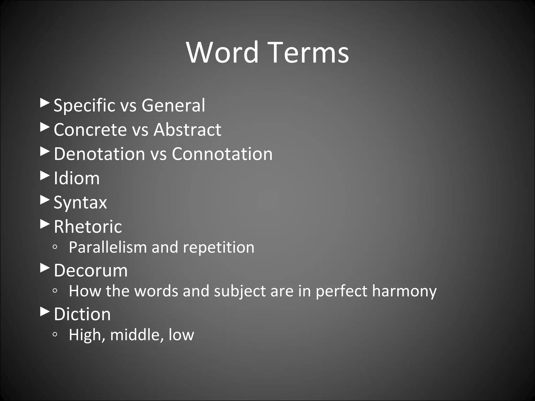 Words the building blocks of poetry | PPT