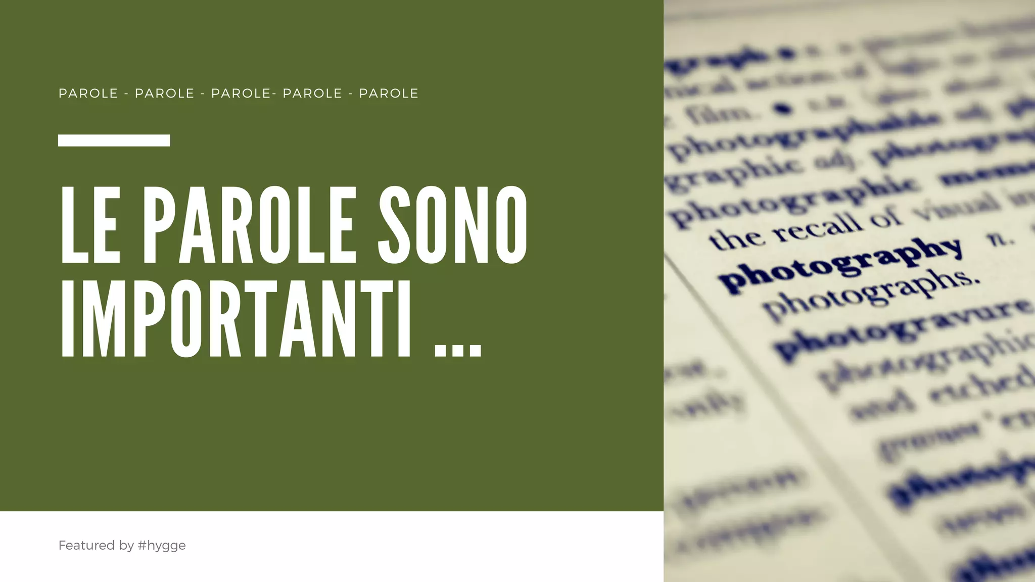 Le parole sono importanti | PPT