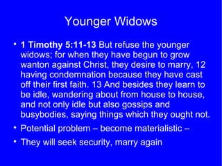 Words about widows | PPT