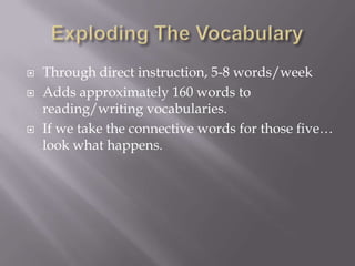 Words and comprehension | PPT