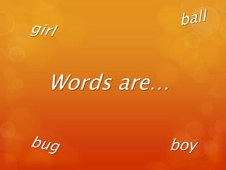 Words and letters | PPTX